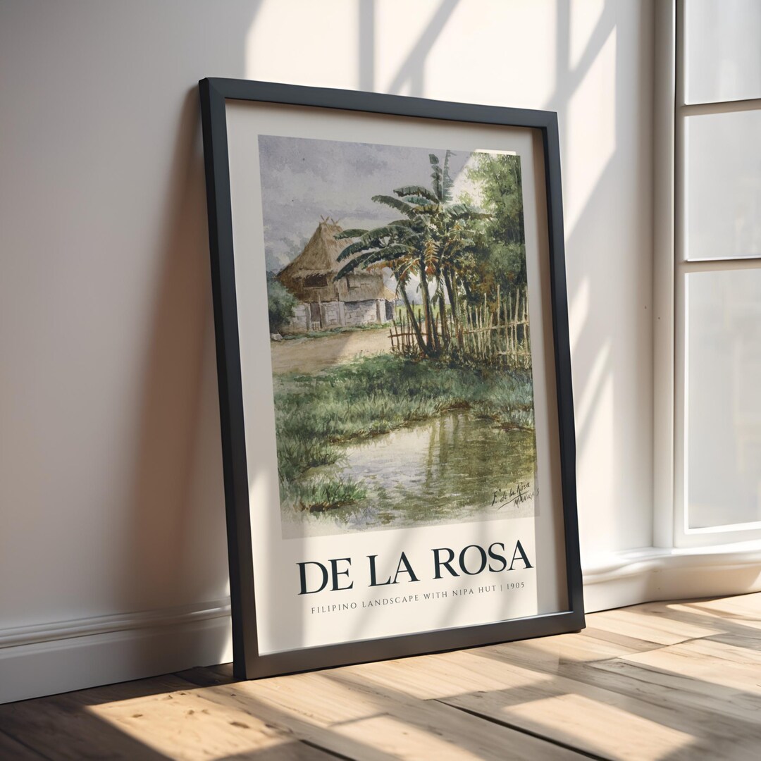 Vintage Filipino Art Filipino Design Nipa Hut Pinoy Pride Pinoy Gift ...