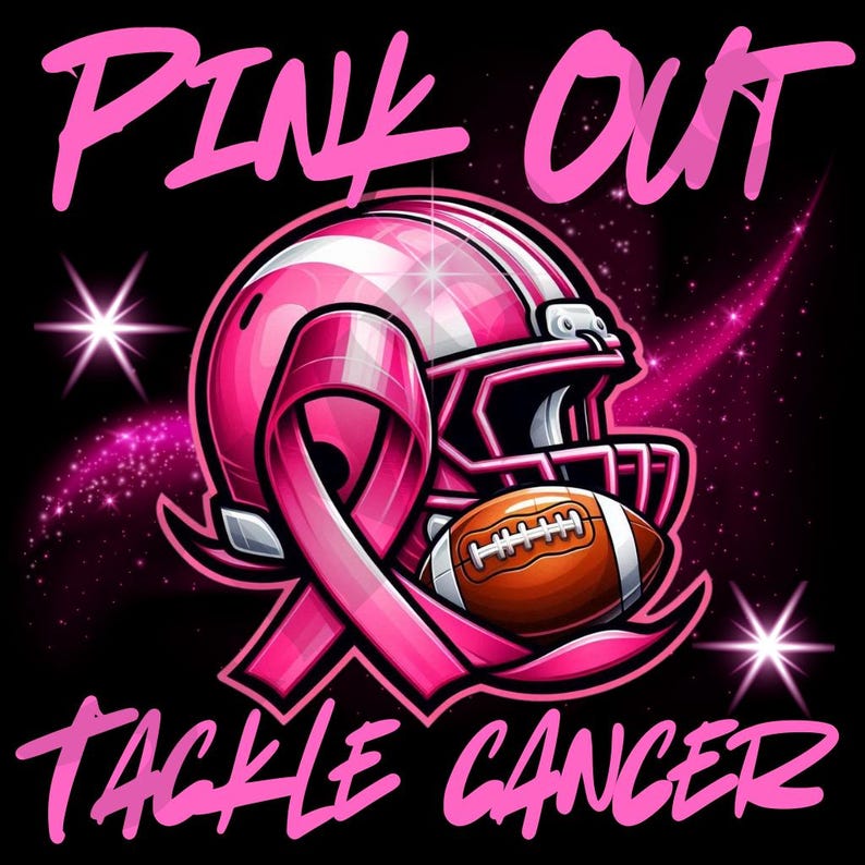 Pink Out Breast Cancer Png Design, Sublimation Digital Download - Etsy