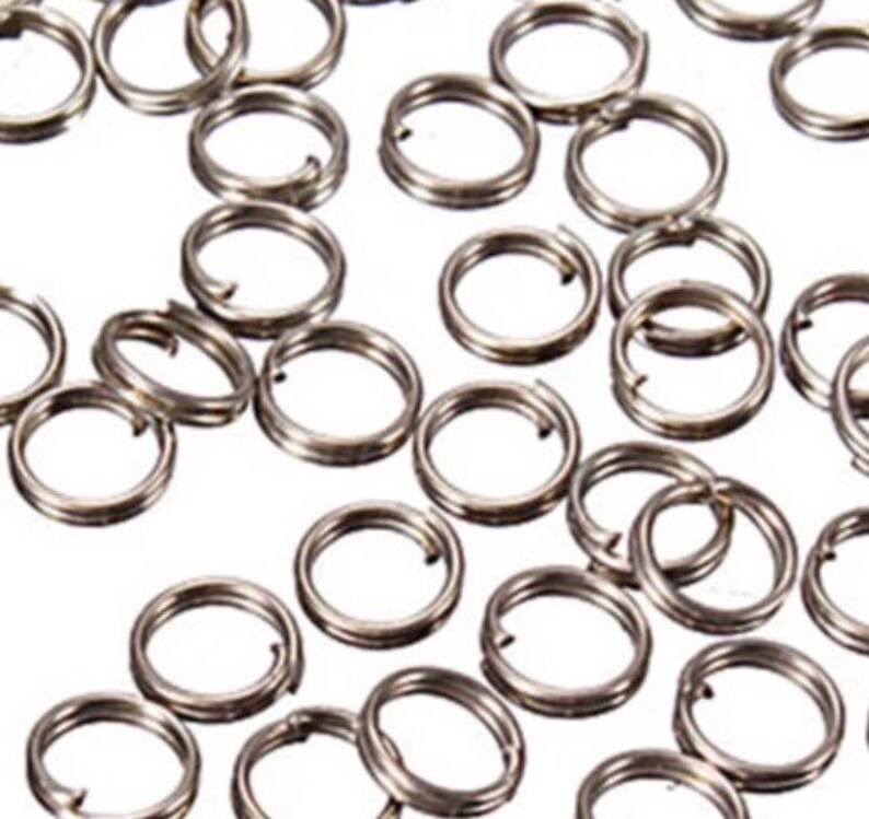 Stainless Steel 5mm Split Rings 10 Pc - Etsy
