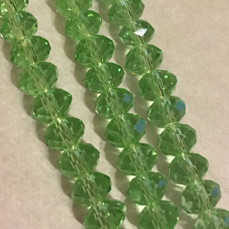 Crystal Rondelle - Etsy