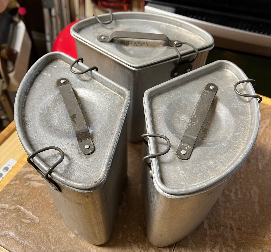 Vintage Chambers Triple Pot Deep-well Aluminum Pots With Latch - Etsy