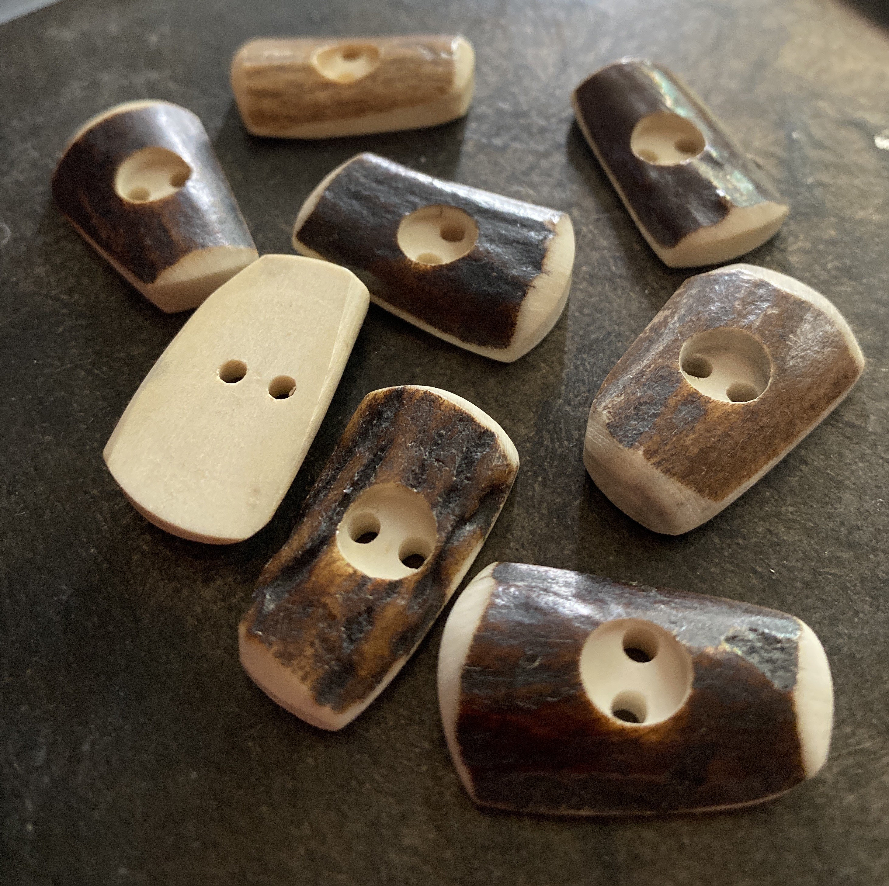 Lot P Elk Deer Antler Shed Split Buttons Apprx: 28mm 1 Button - Etsy