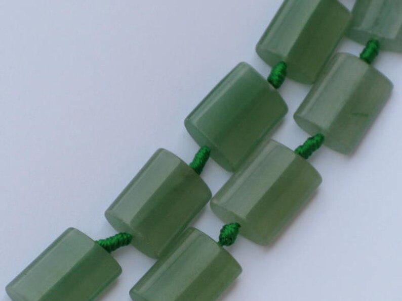 JADE -silky Smooth Puffy Rectangle Jade - Full 15 Inch Strand - Sale - Etsy