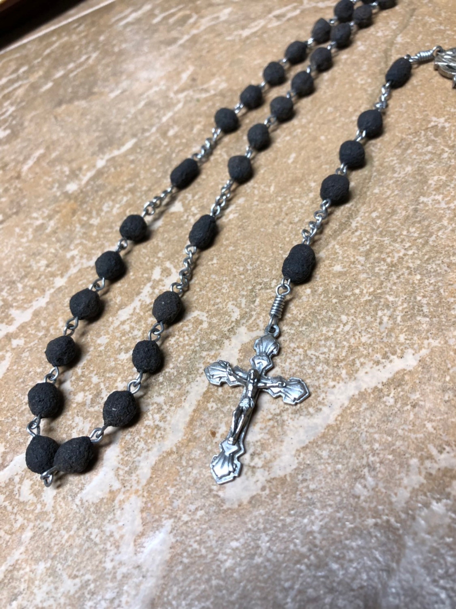 Vintage Handmade Rose Petal Bead Rosary Etsy