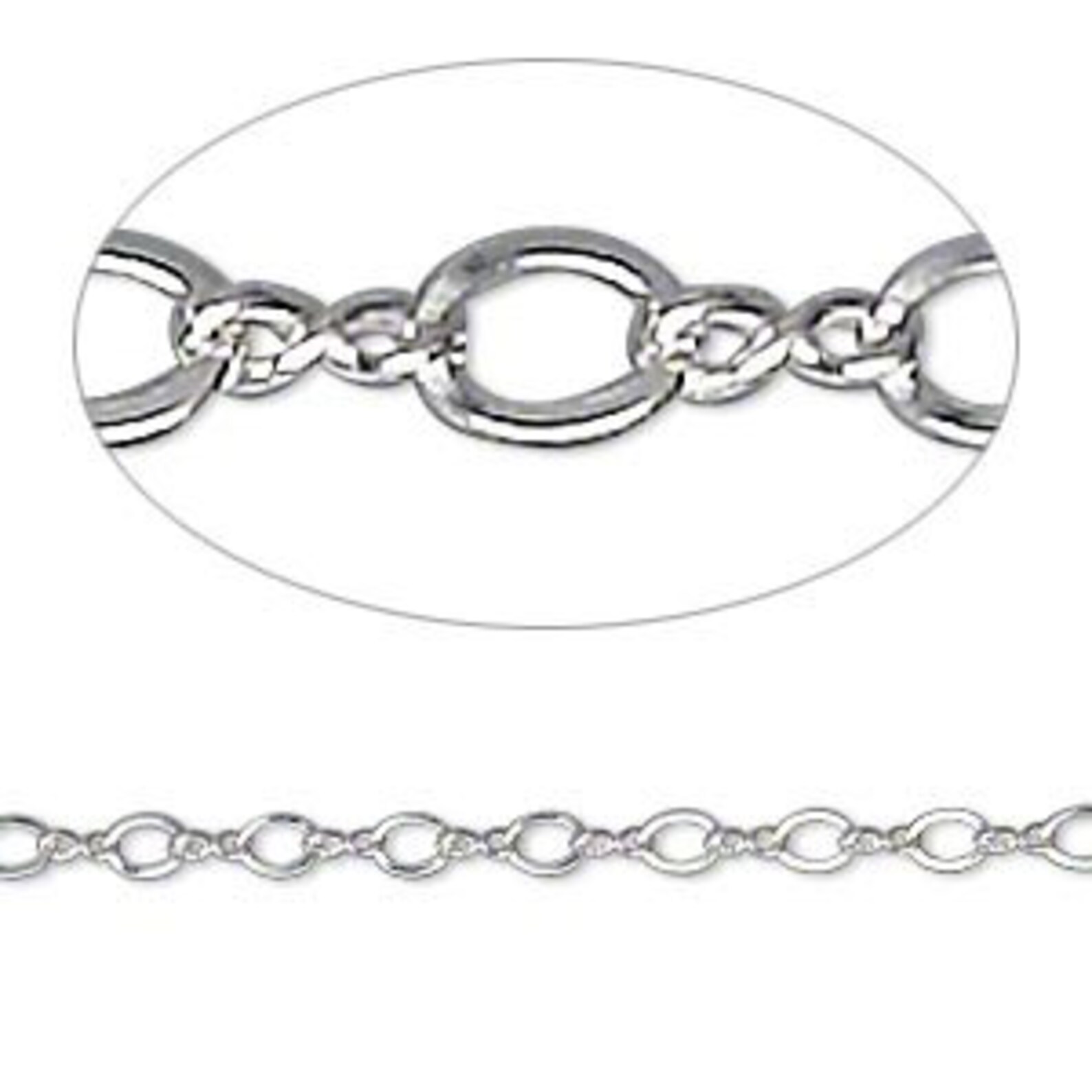 Sterling Silver Figure 8 Chain 2.3mm 5 Feet - Etsy