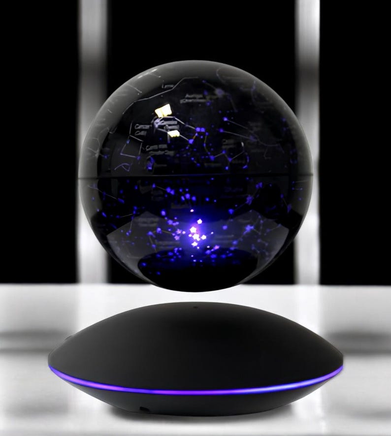 Levitating Globe Lamp With LED Light Magnetic Floating Earth Globe ...