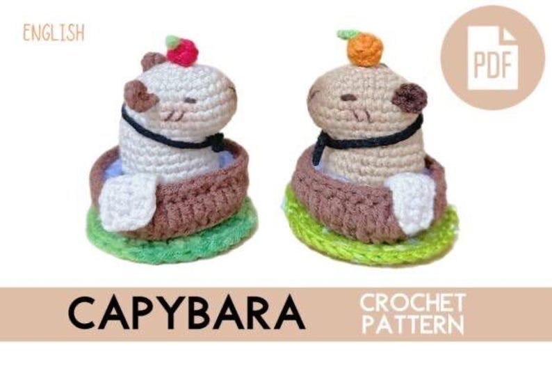 Capybara Crochet Pattern Pdf - Etsy