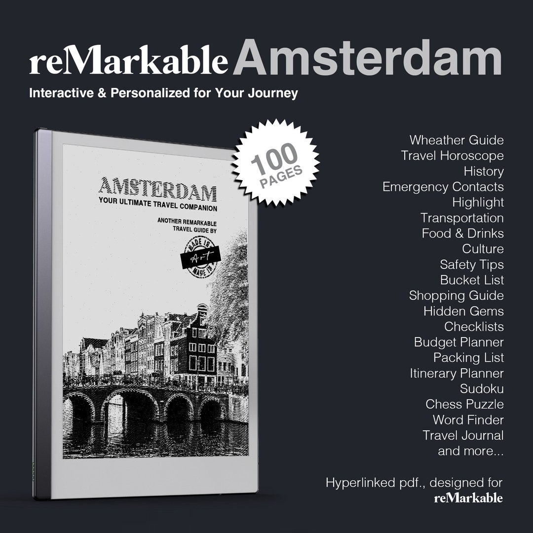 Remarkable Amsterdam City Guide | 100 Pages of Custom Local Insights ...