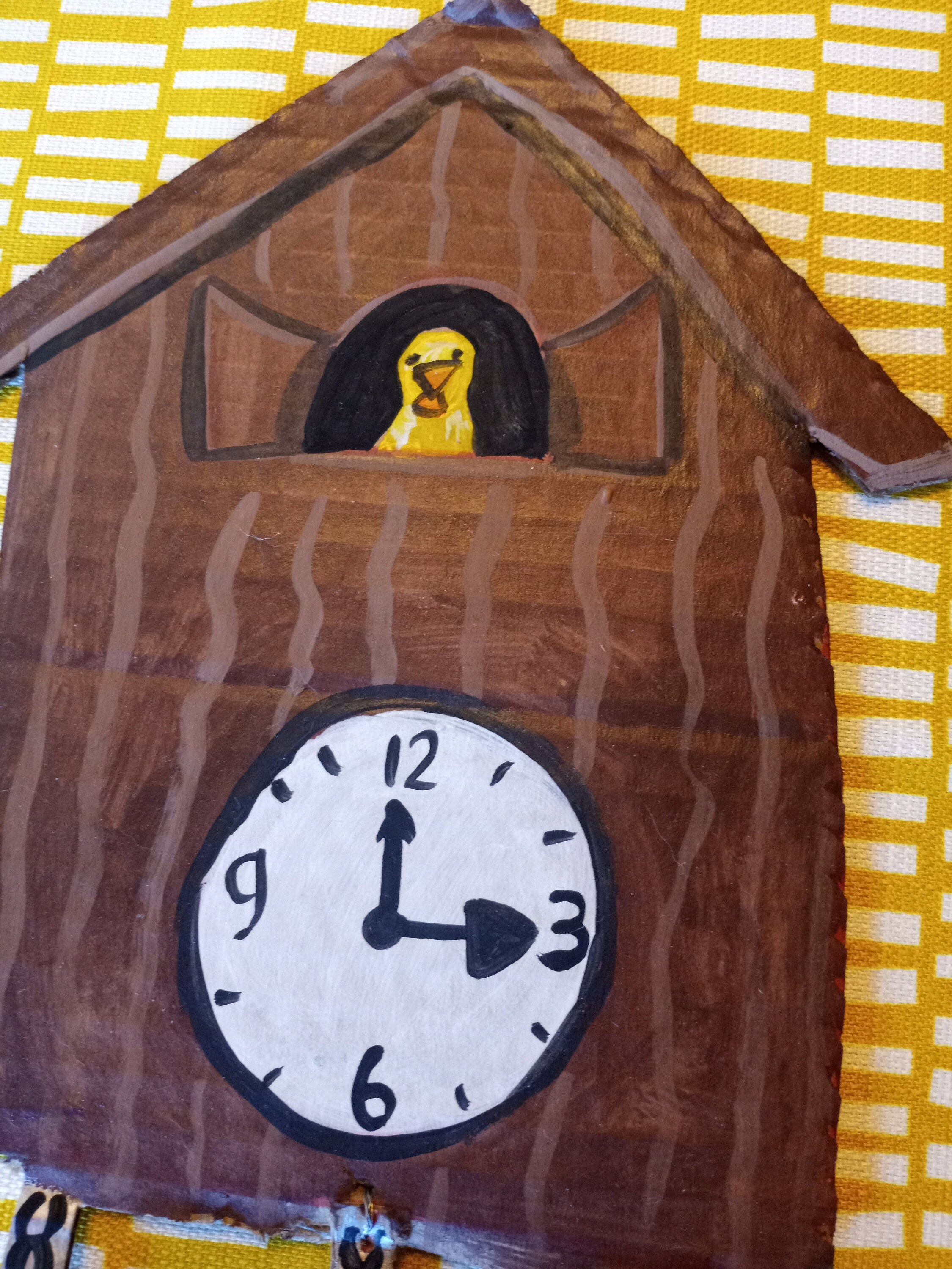 Knock Knock It's Us Cardboard Prop Hand Painted Cuckoo Clock - Etsy
