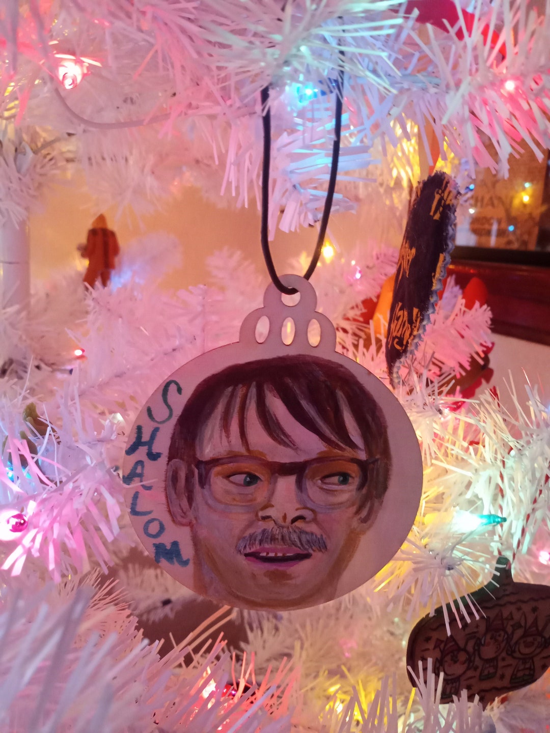 Jim Friday Night Dinner Shalom 4 Inch Wooden Christmas Ornament - Etsy