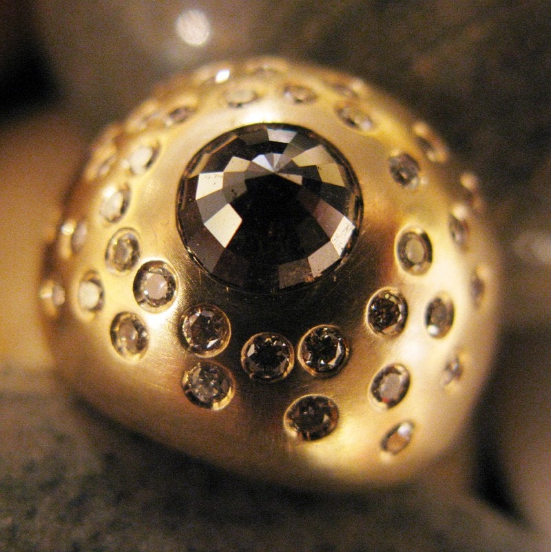 Starry Sky Diamond Ring - Etsy