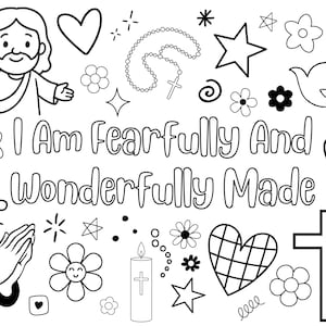 Christian Coloring Sheets for Kids Set of 3, Bible Verse Printables ...