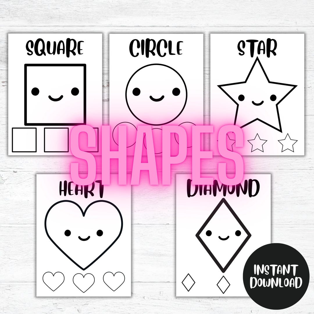 Printable Shape Recognition Worksheets, Preschool & Kindergarten Shapes ...