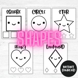 Printable Shape Recognition Worksheets, Preschool & Kindergarten Shapes ...
