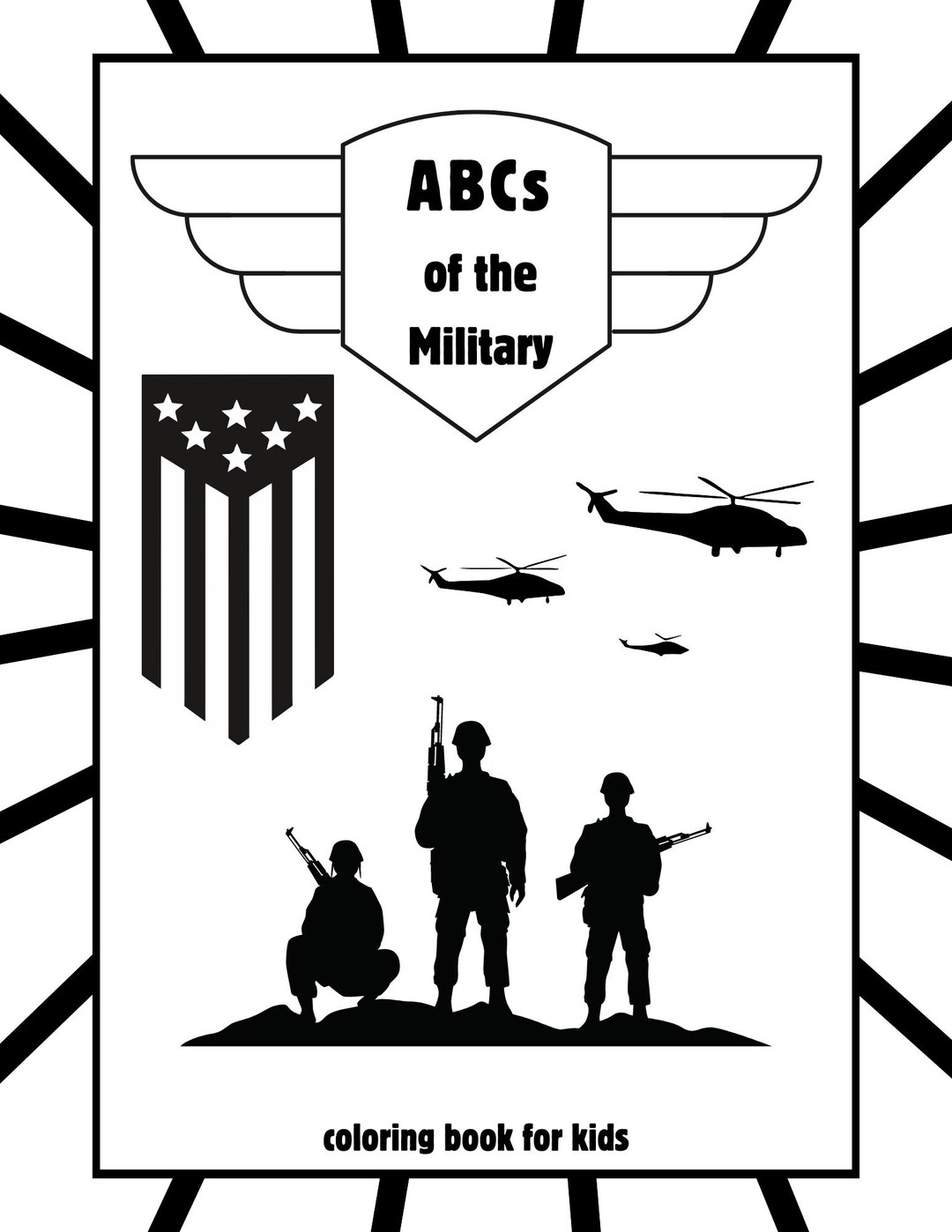 ABC Military Coloring Book - Etsy