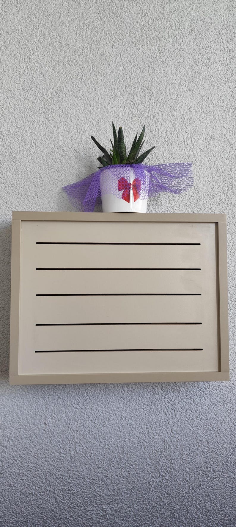 Modern Wooden & Metal Wi-fi Router Storage Box With Cable Organizer ...