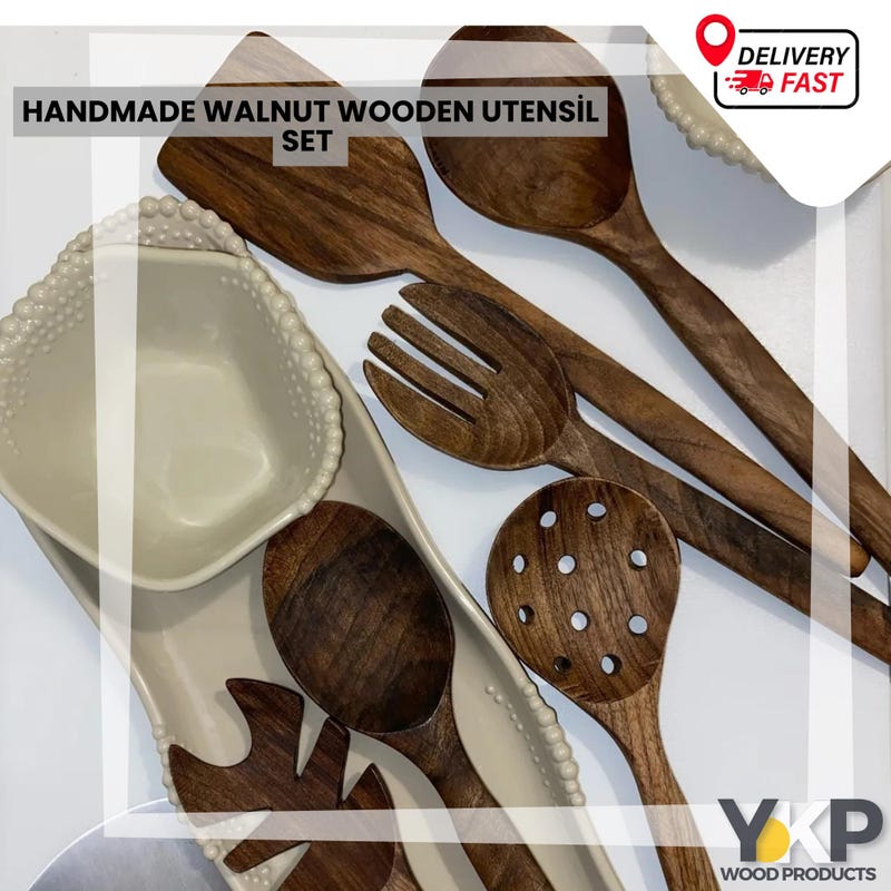 Walnut Utensils - Etsy