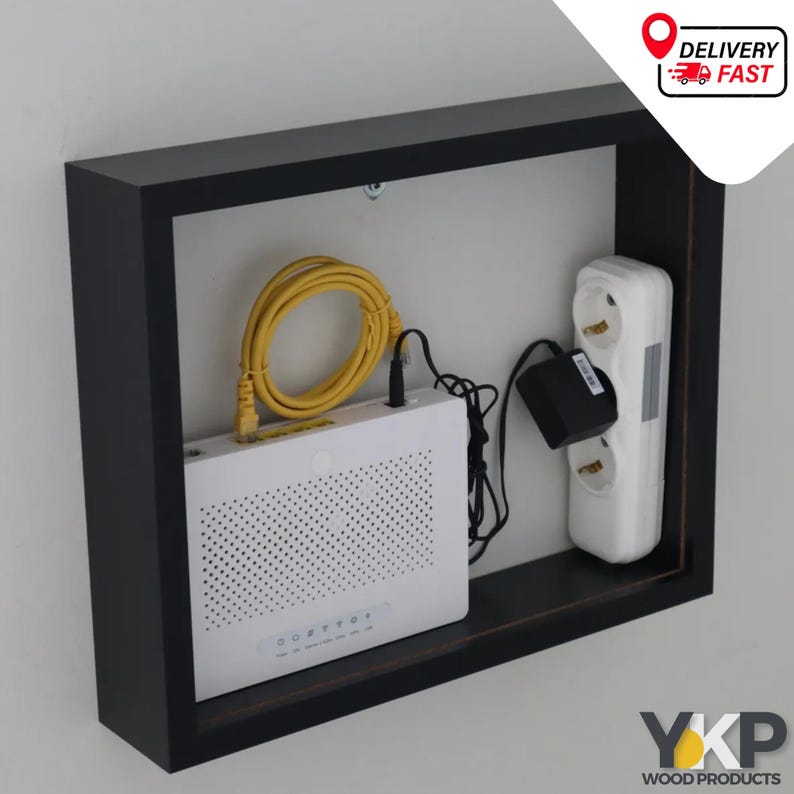 Cable Organizer and Modem Storage Boxminimalist Modem, Electric Breaker ...