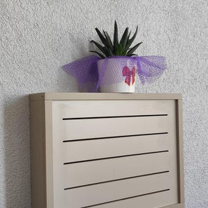 Modern Wooden & Metal Wi-fi Router Storage Box With Cable Organizer ...