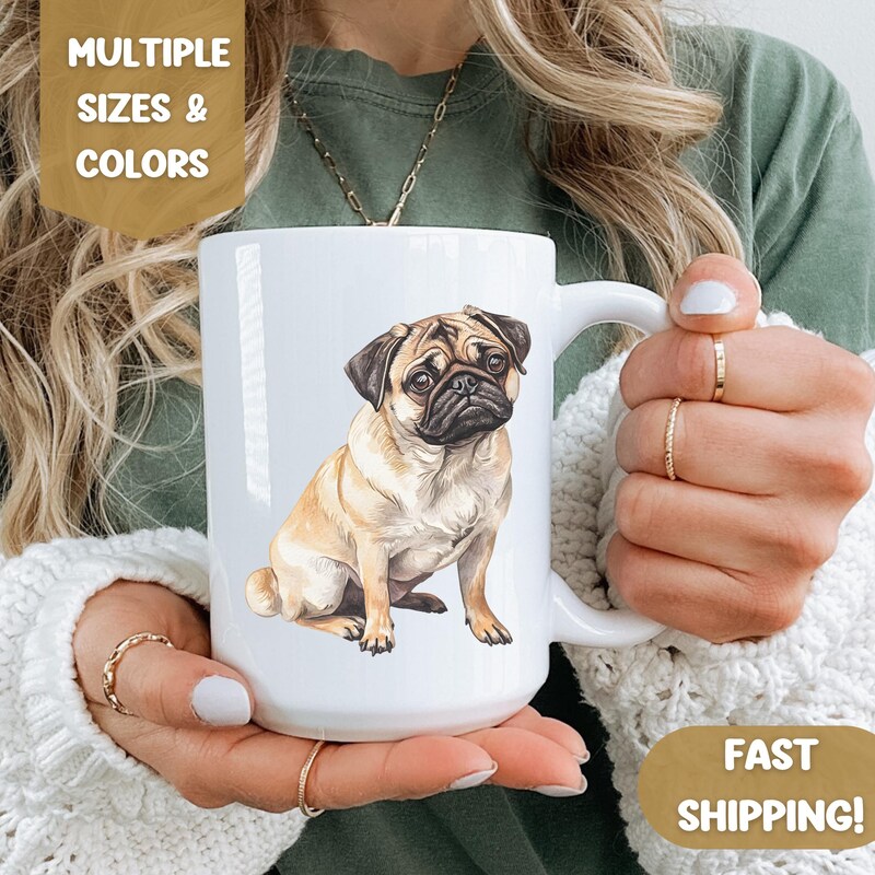 Pug Mugs - Etsy