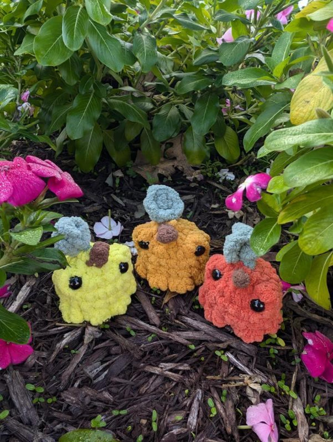Cute Crochet Citrus Frogs, Lemon Frog, Lime Frog, Orange Frog, Handmade ...