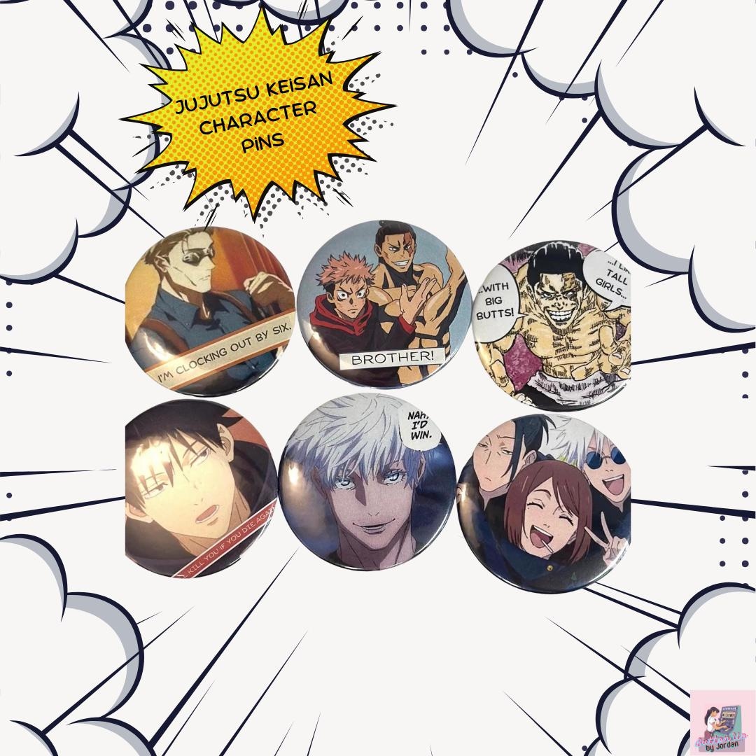 52mm Jujutsu Kaisen Handcrafted Pin - Etsy