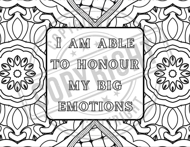 Bundle #1 Affirmations Coloring Pages: Zentangle Designs, 5-page Bundle ...
