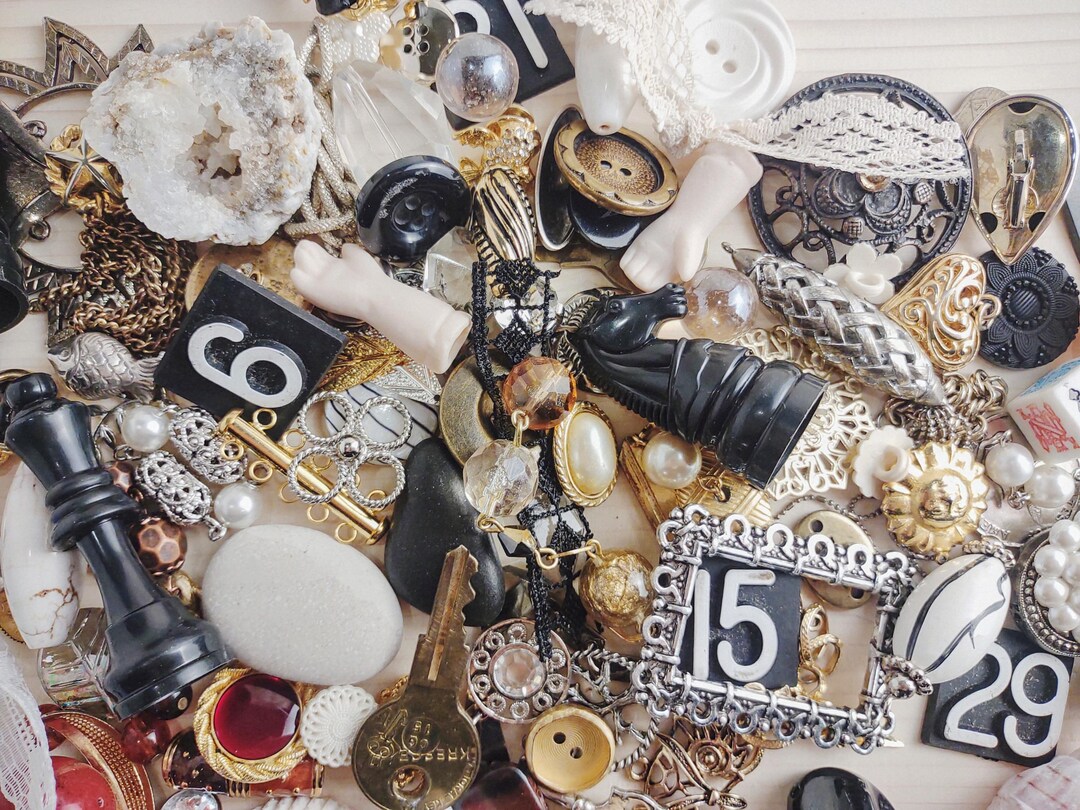 Small Trinkets for Curio Cabinet, Vintage Junk Drawer Lot, Curated ...