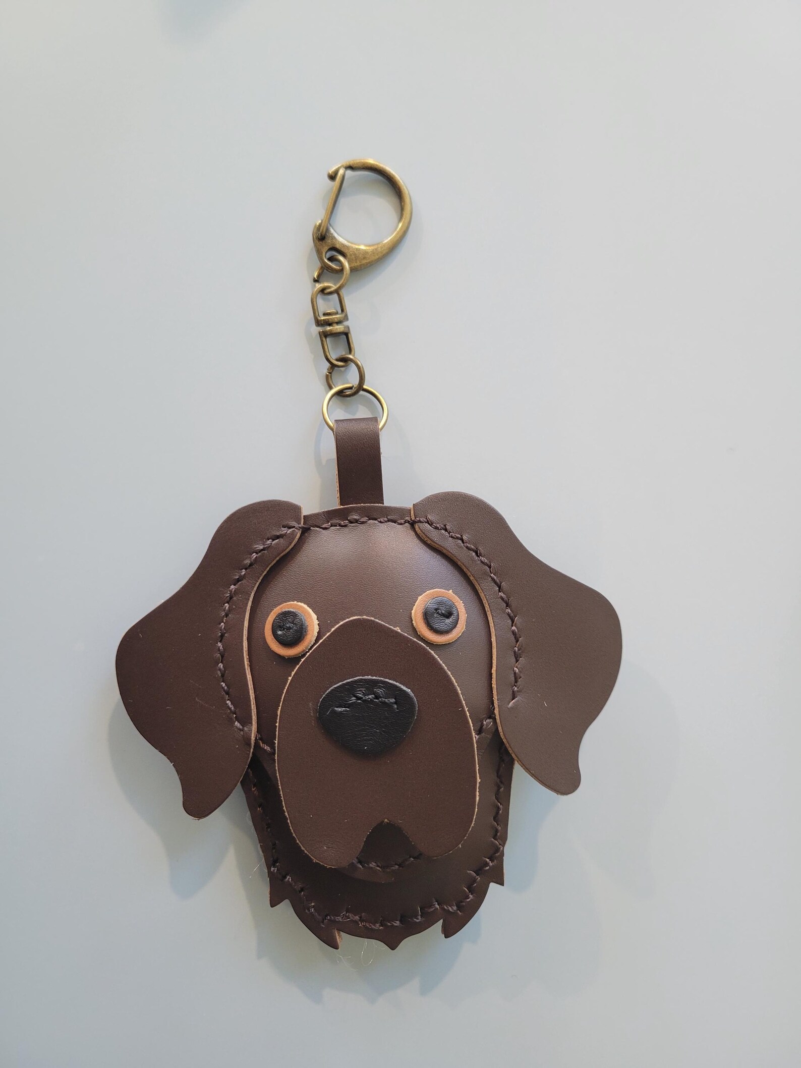 Labrador Leather Dog Charm - Etsy
