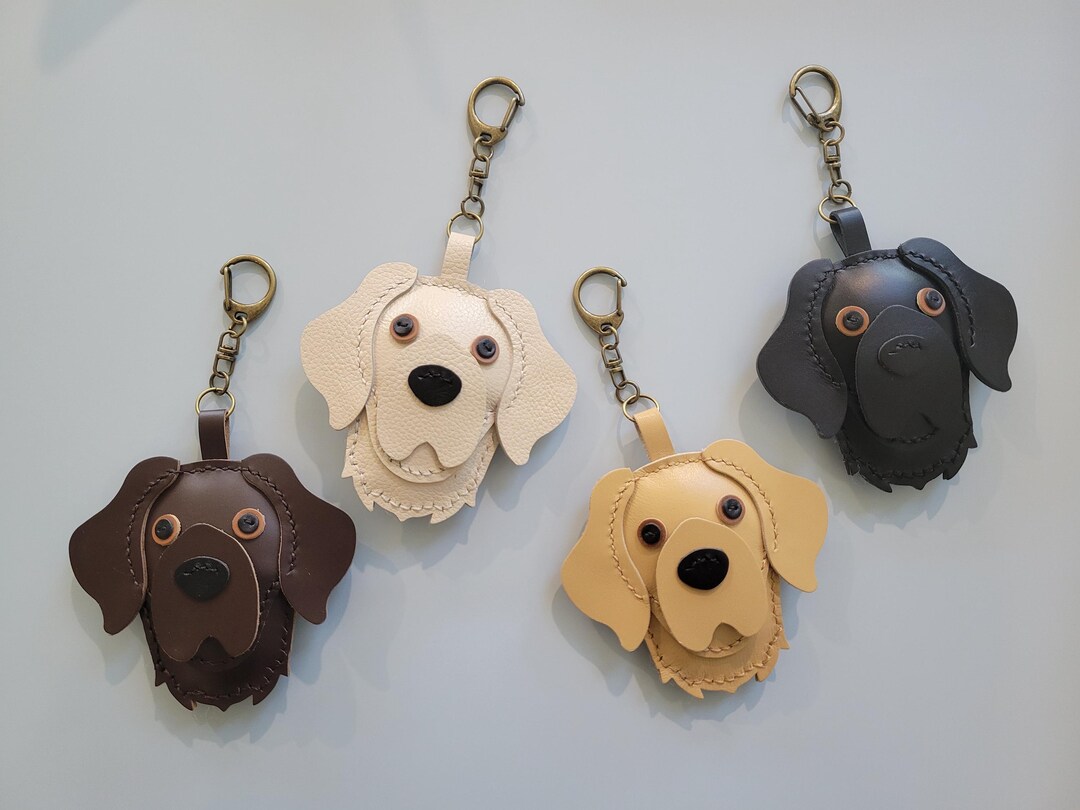 Labrador Leather Dog Charm - Etsy
