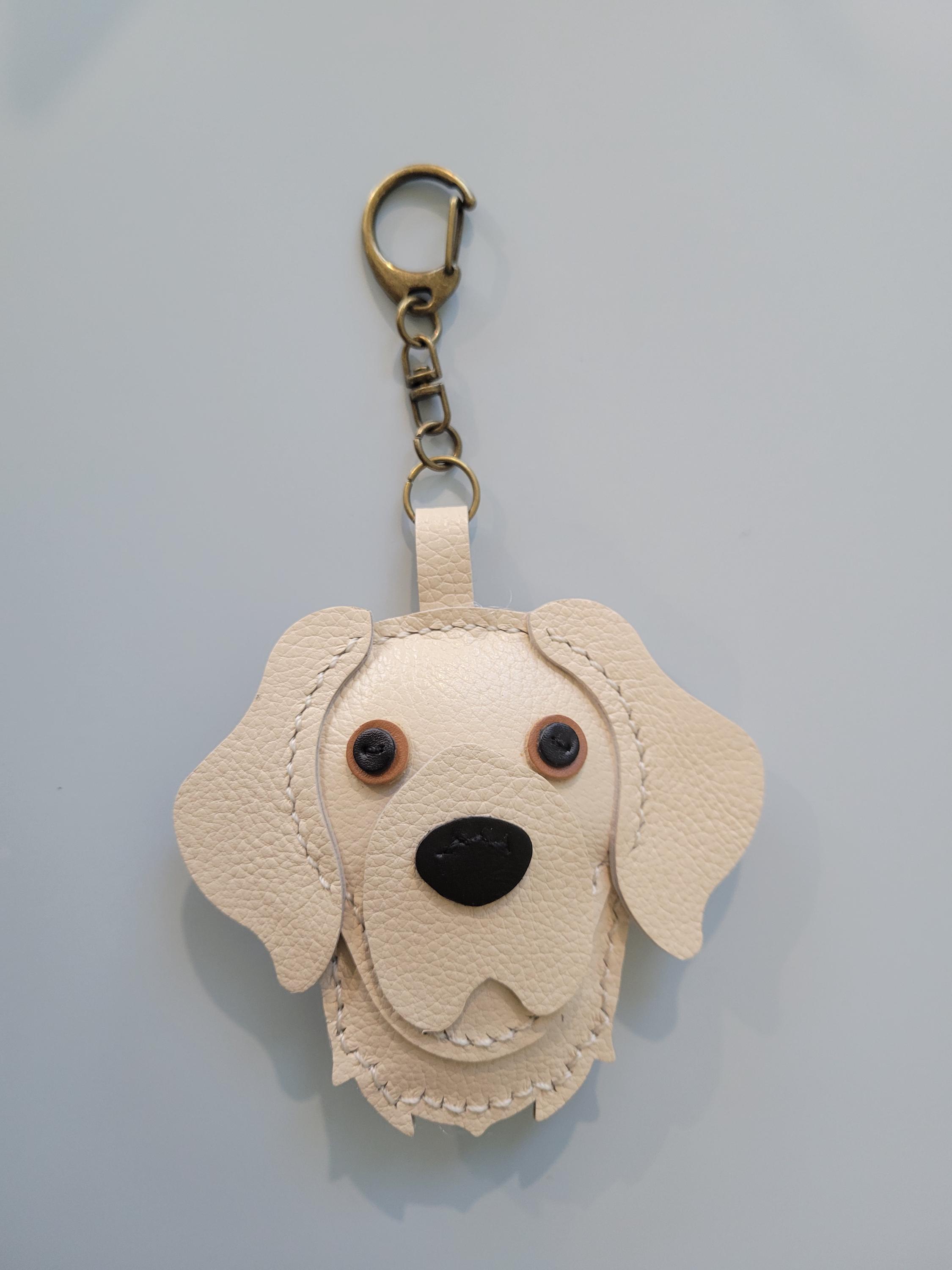 Labrador Leather Dog Charm - Etsy