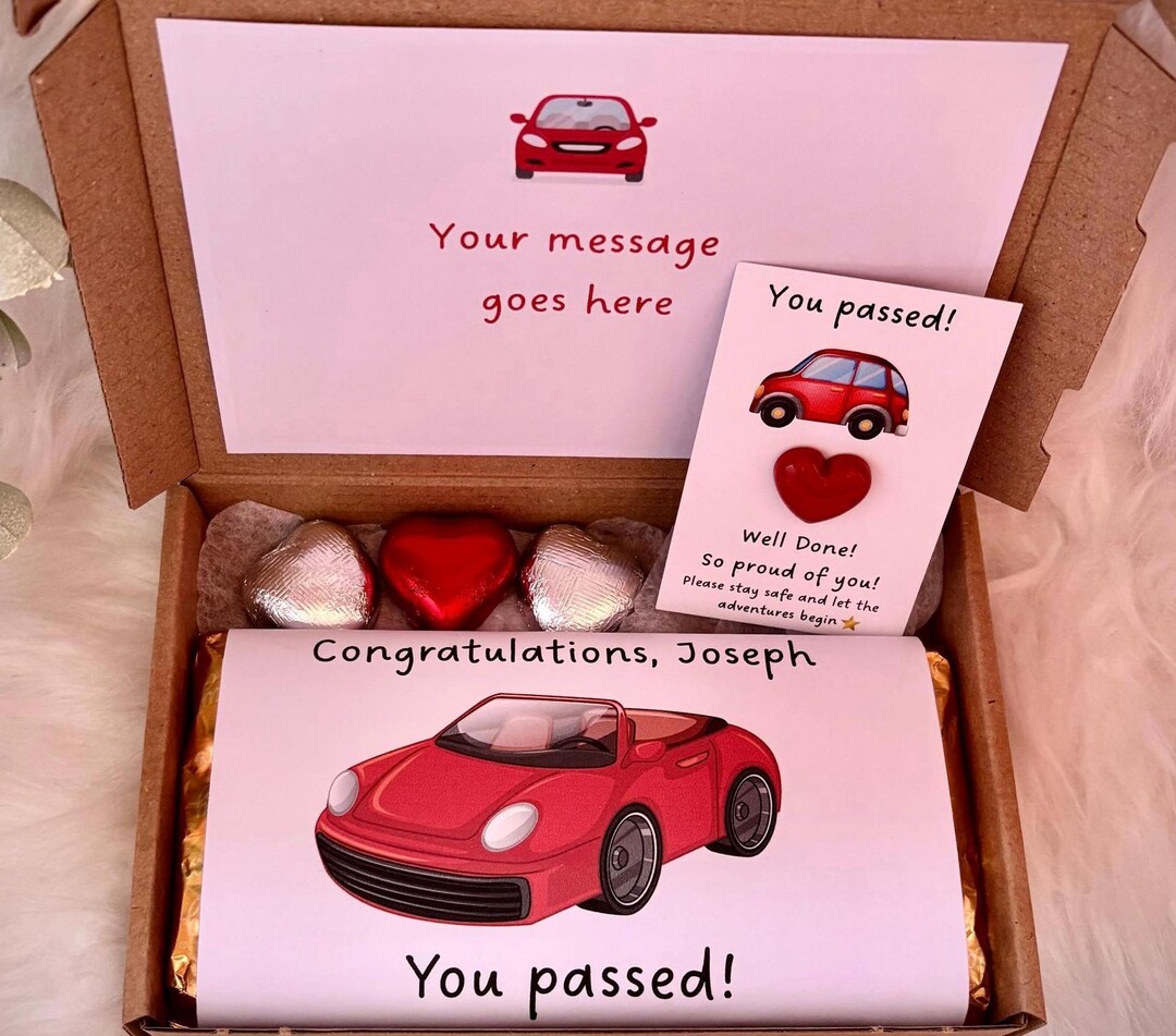 Passed Driving Test Gift Box: Congratulations Letterbox Gift - Etsy