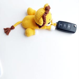 Lion Crocheted Car Key Cover. Crochet Key Case.pdf Pattern.digital ...