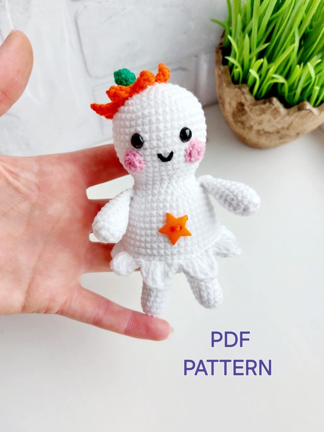 Little Ghost Crochet Amigurumi Patter.digital Product.english PDF ...