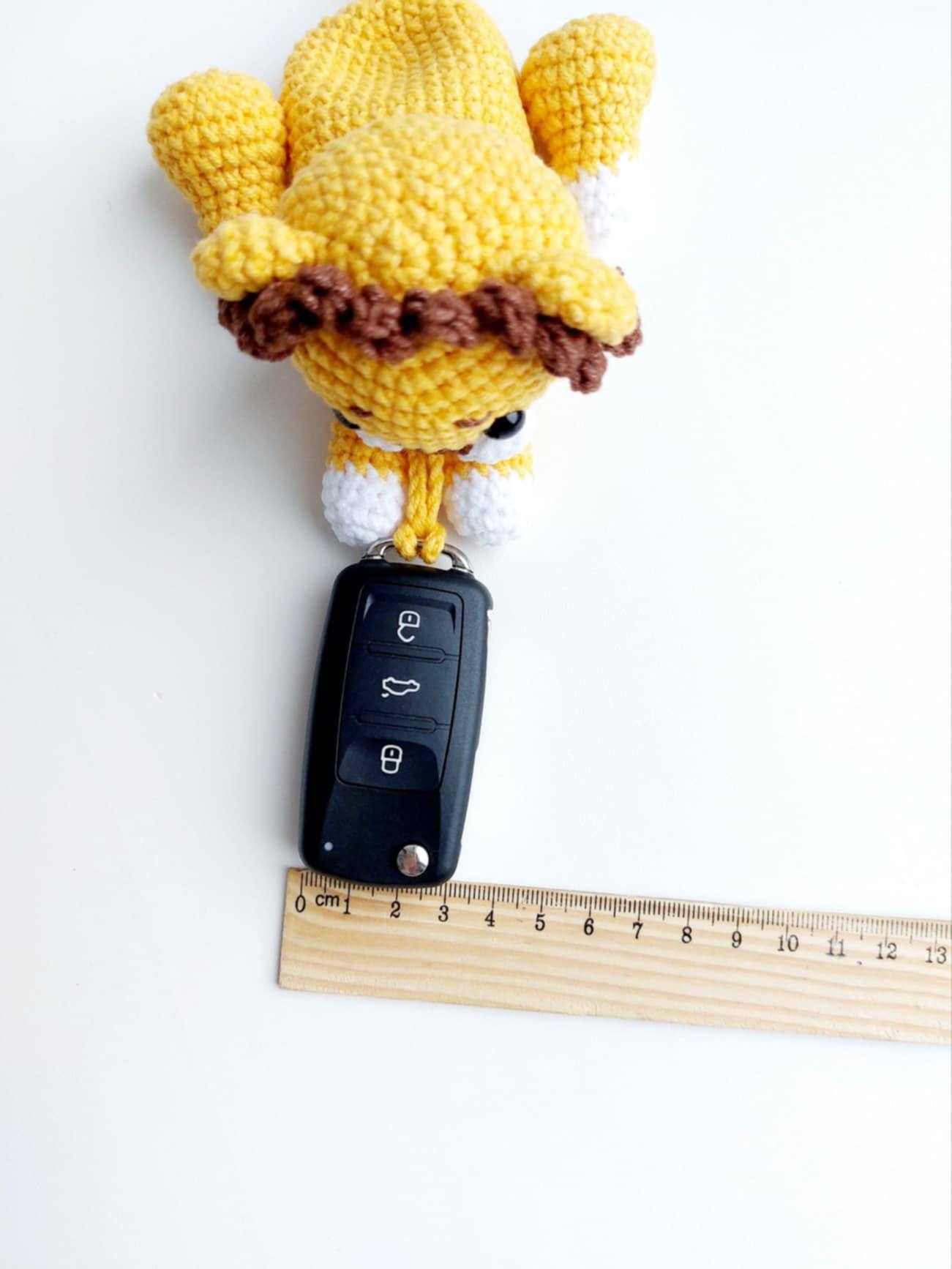 Lion Crocheted Car Key Cover. Crochet Key Case.pdf Pattern.digital ...