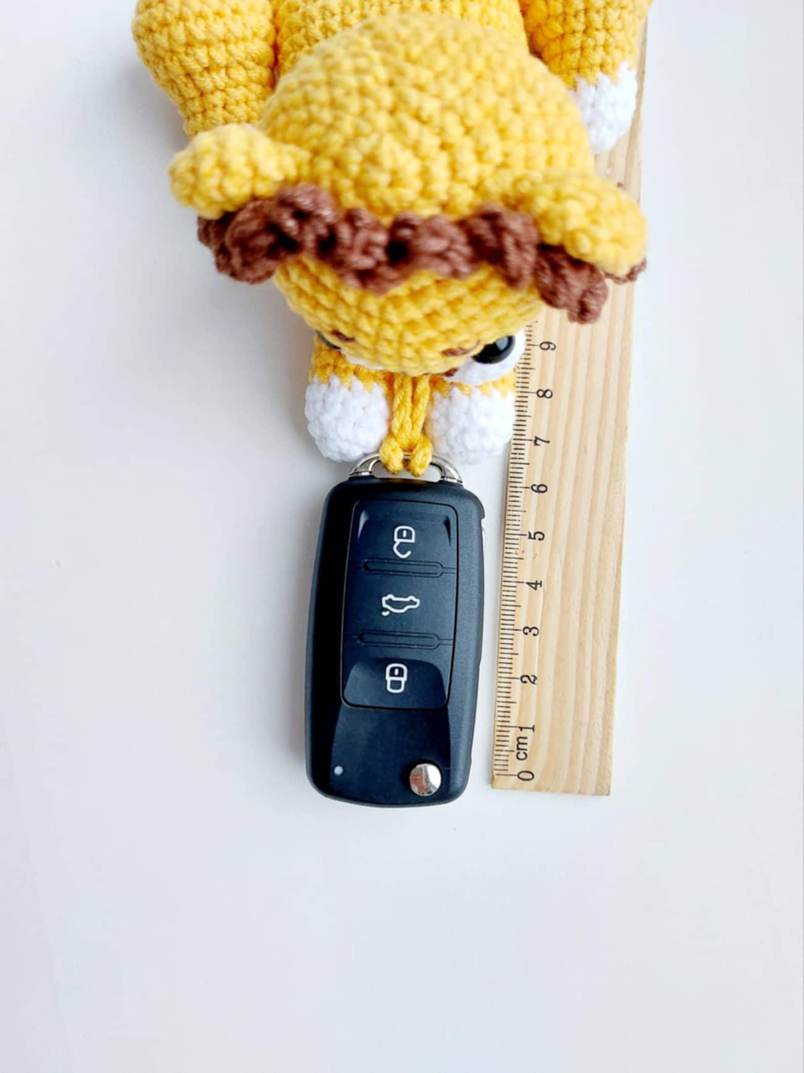 Lion Crocheted Car Key Cover. Crochet Key Case.pdf Pattern.digital ...