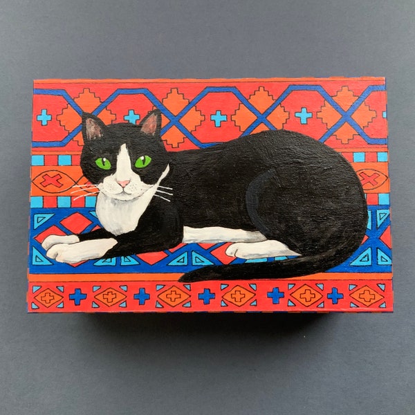 Cat Keepsake Box - Etsy