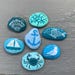 Set of Seven Sea-themed Painted Rocks - Etsy