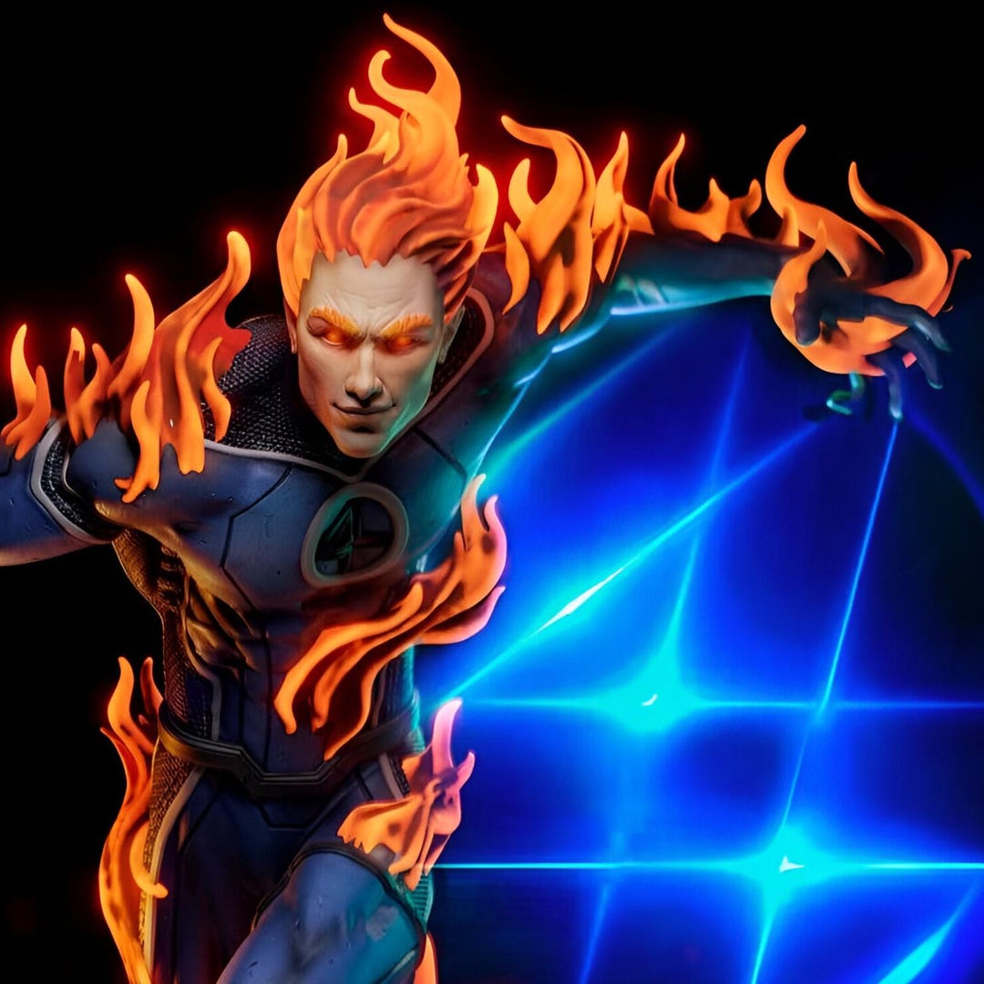 Archive STL Human Torch (fantastic Four) - Etsy UK