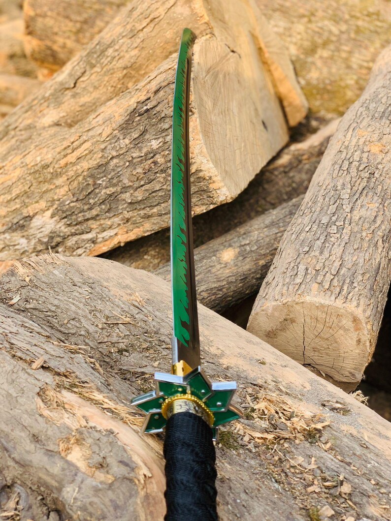 Sanemi Shinazugawa Nichirin Sword Demon Slayer Anime Katana 1060 Carbon ...