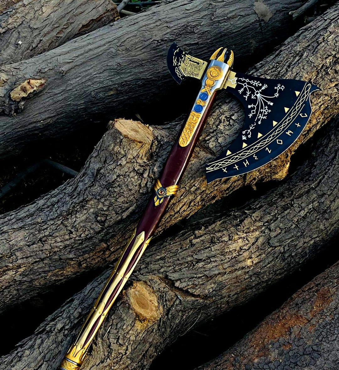 God of War - Kratos Leviathan Axe, Scandinavian Axe, Axe, Viking Axe ...