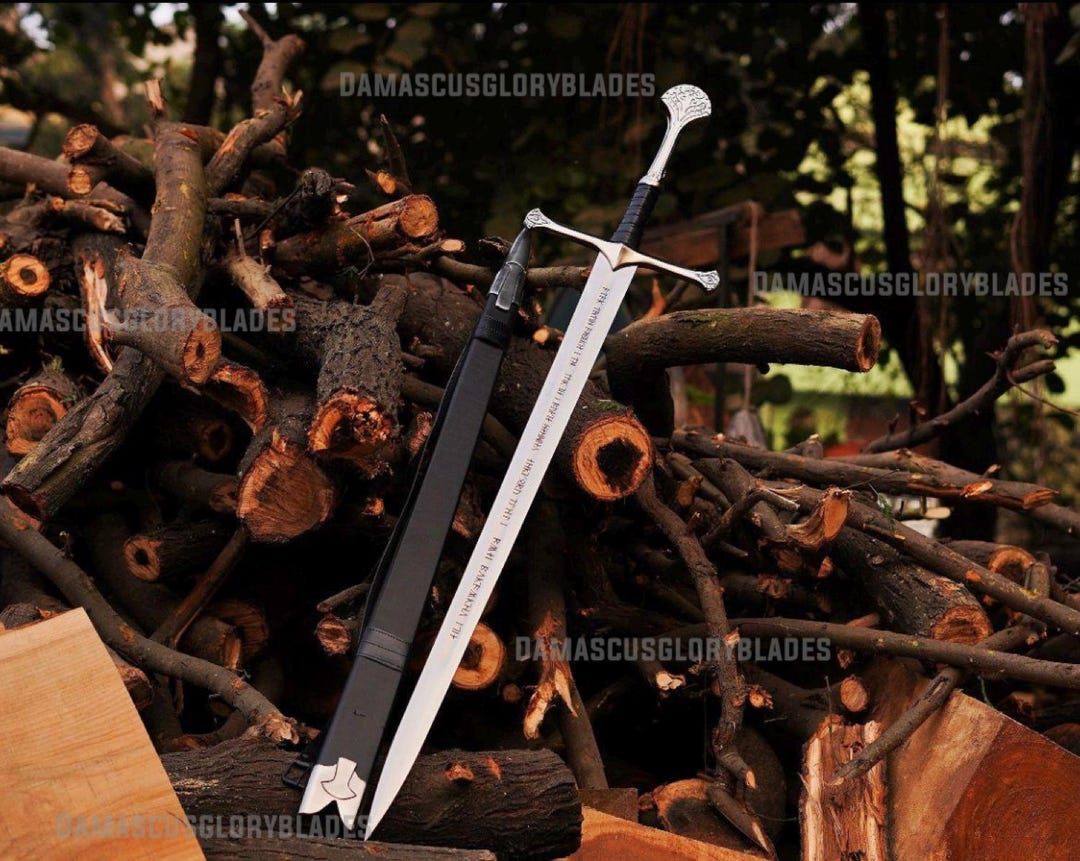 The King Aragorn Sword With Scabbard | Master Sword of Replica | Epic ...