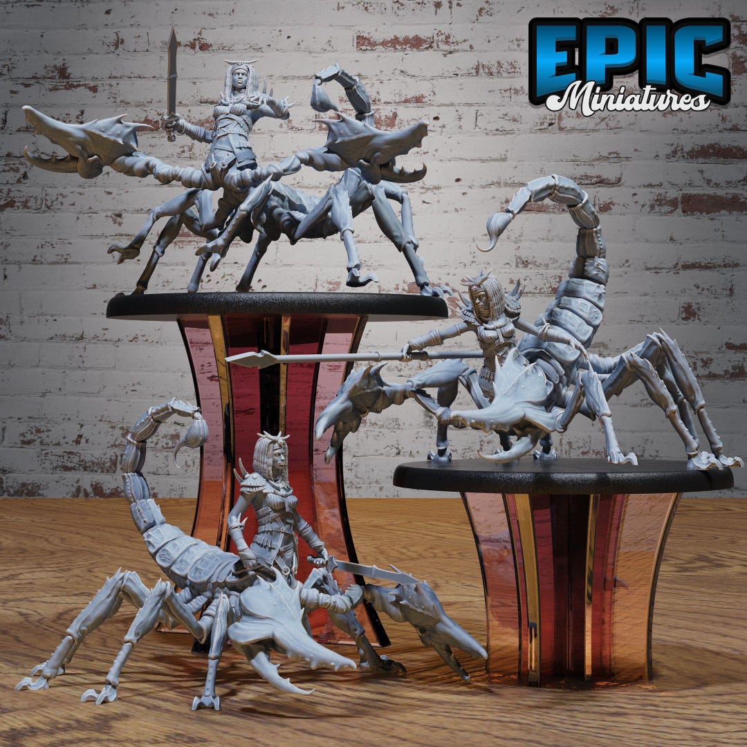 Scorpion Centaur Lady - Epic Miniatures - Dungeons and Dragons - Etsy