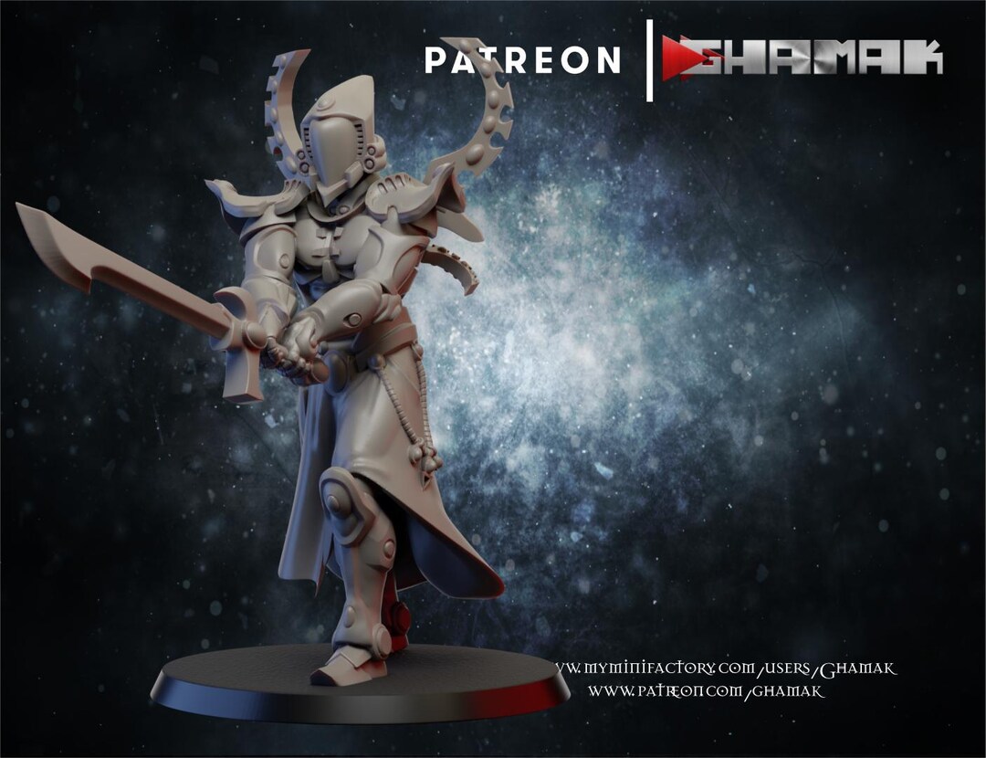 Space Elf Warlock 2 - Ghamak Miniatures - Etsy