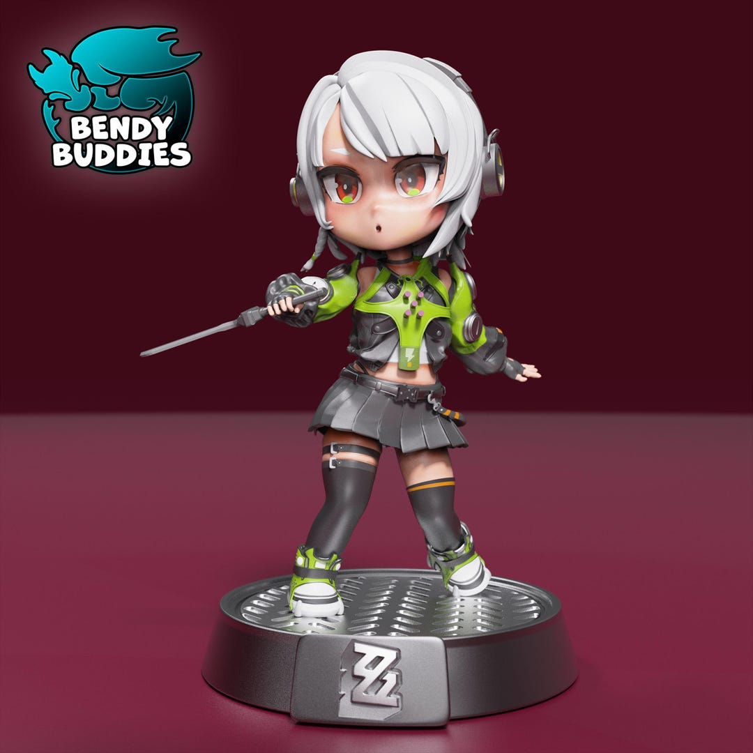 Anby Demara - Collectible Fanart Statue - Bendy Buddies - Etsy