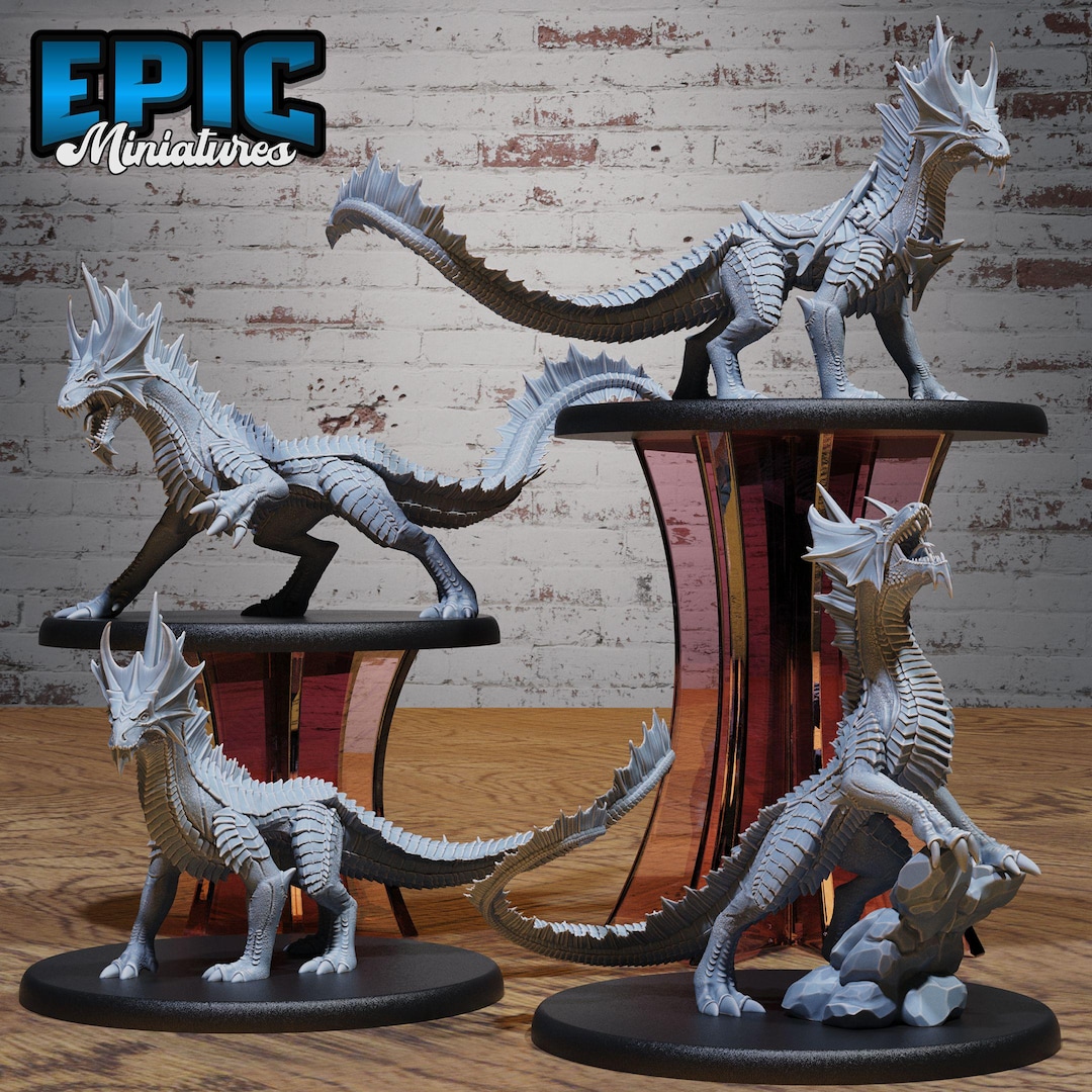 Guard Drakes Brass - Epic Miniatures - Dungeons and Dragons - Etsy