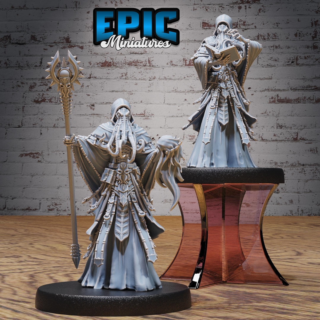 Mind Eater Liche Set - Epic Miniatures - Dungeons and Dragons - Etsy