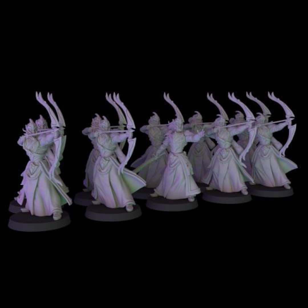 High Elf Archers - Fantasy - Fantasy Cult Miniatures - Etsy