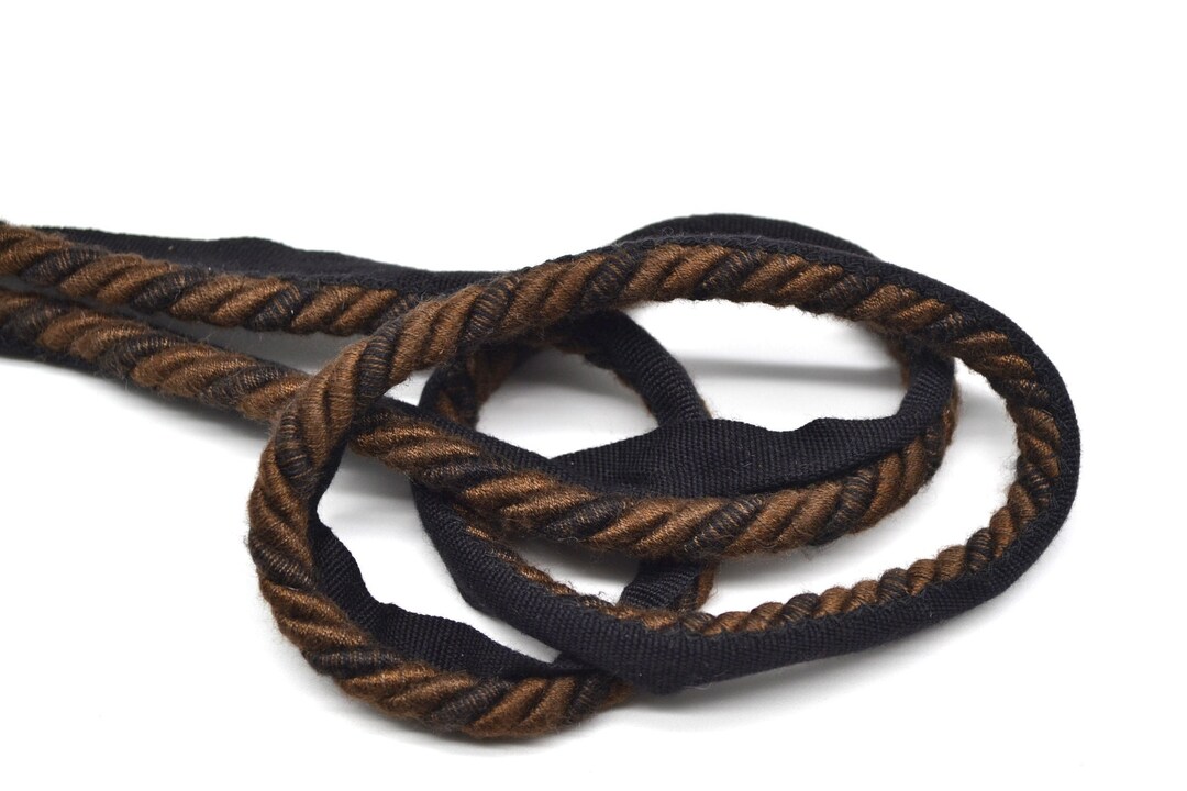 Chocolate Brown Twisted Cord With Lip - 4+ Yards - Etsy