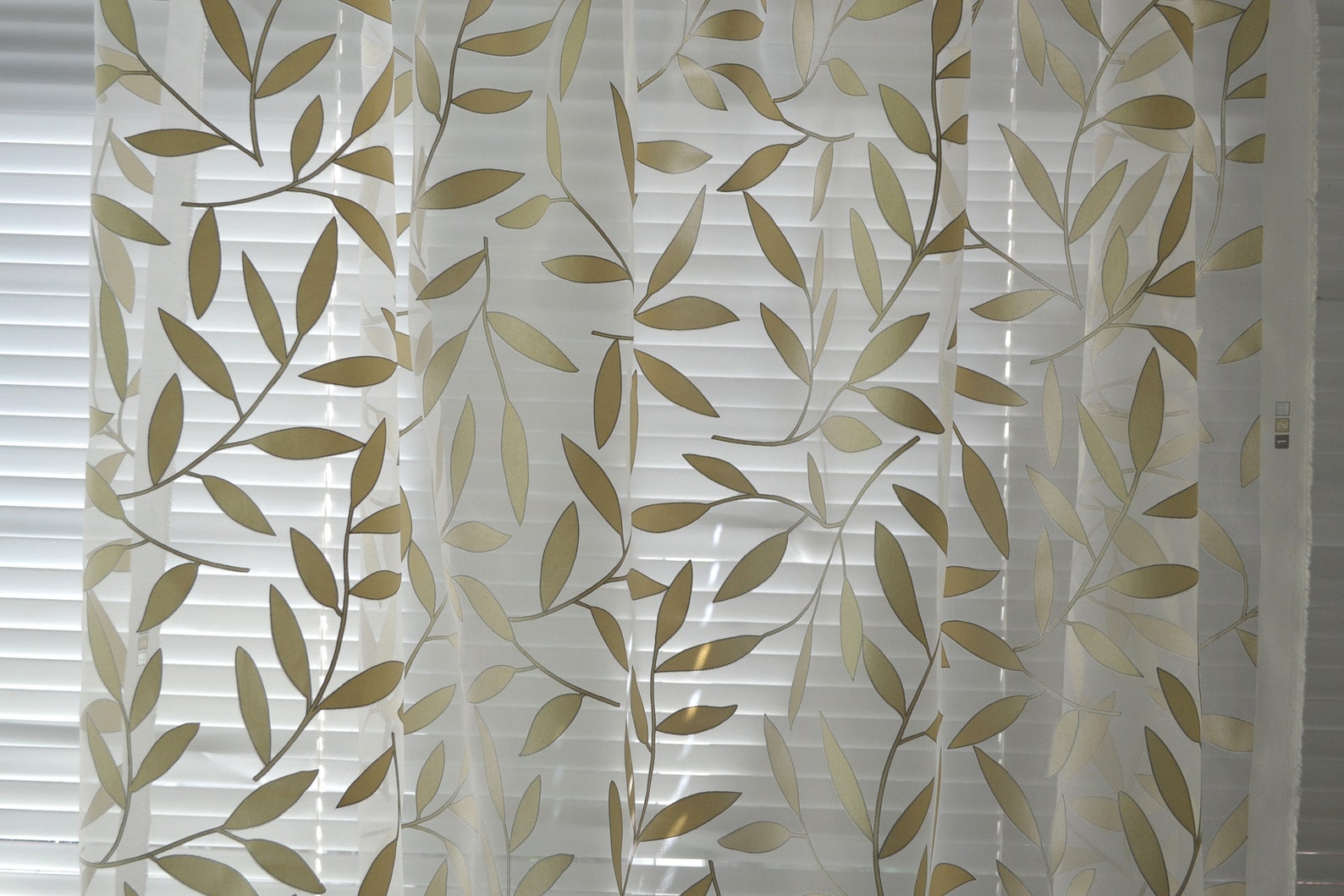 Sheer Print Fabric Creation Baumann Swiss by the Yard Curtains Roman ...